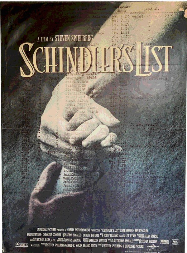 Original "Schindler's List" Movie Poster - Vintage & Modern
