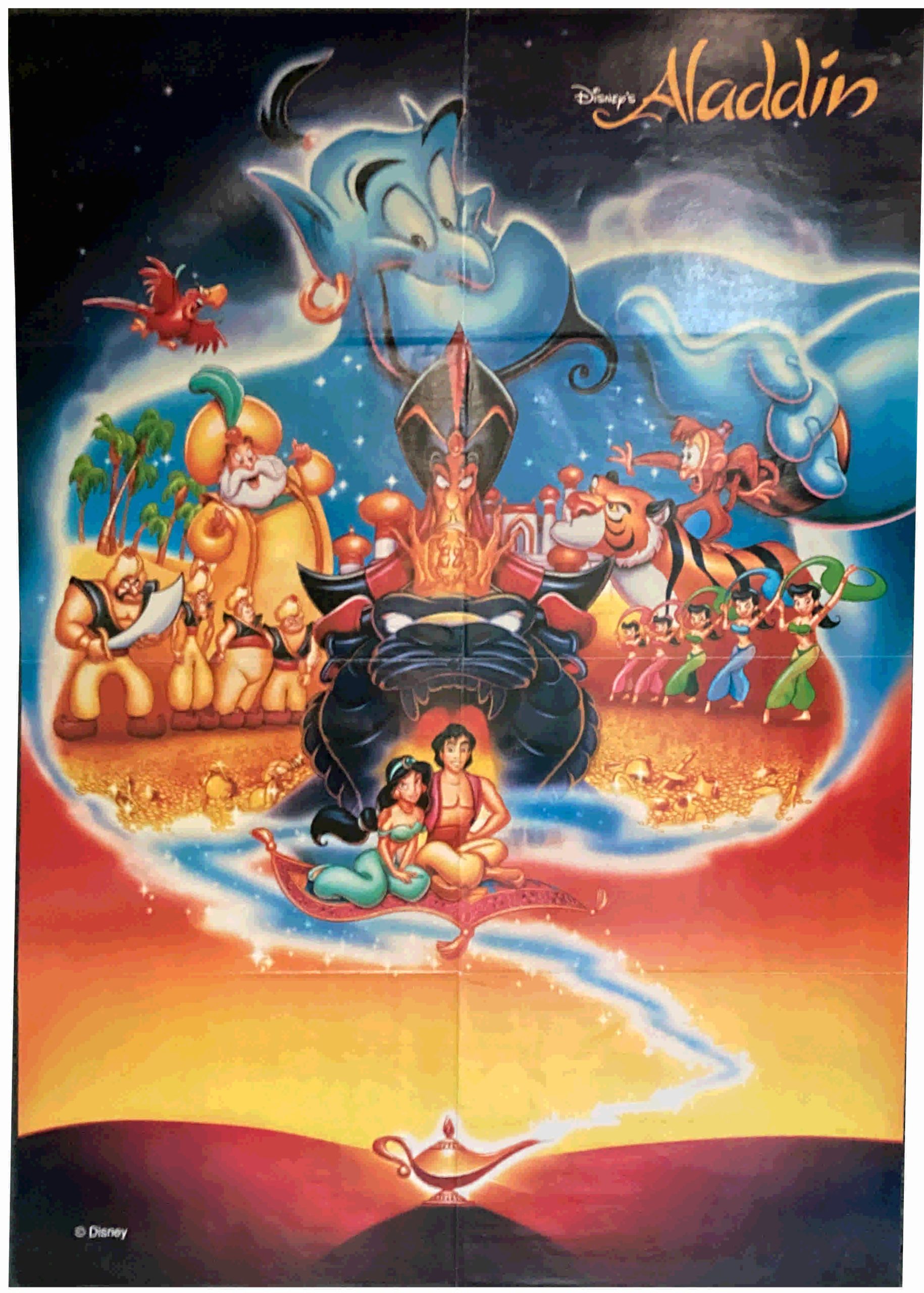Original "Aladdin" Promotional Small Poster - Vintage & Modern
