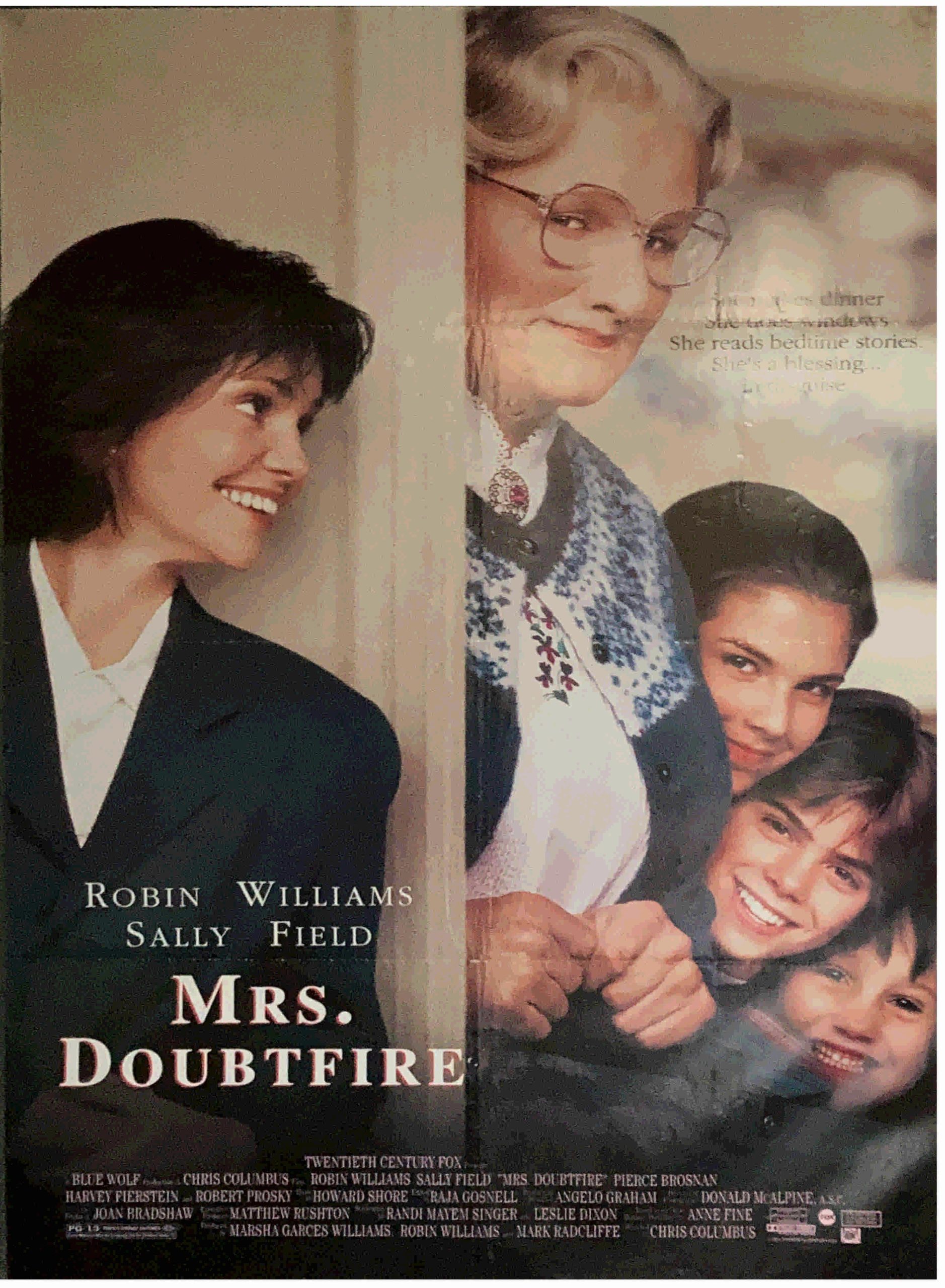 Original "Mrs Doubtfire" Movie Poster - Vintage & Modern