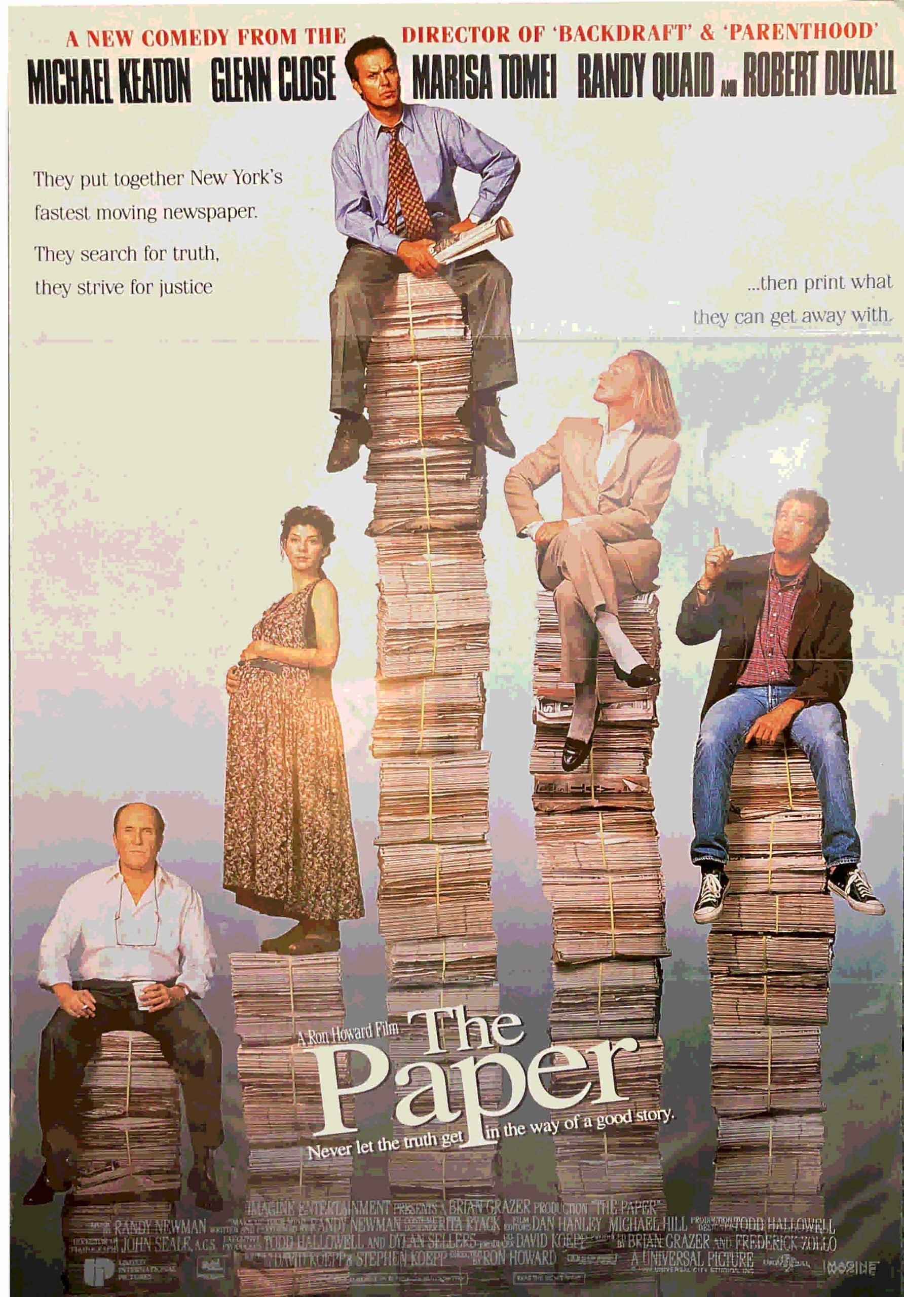 Original "The Paper" Movie Poster - Vintage & Modern